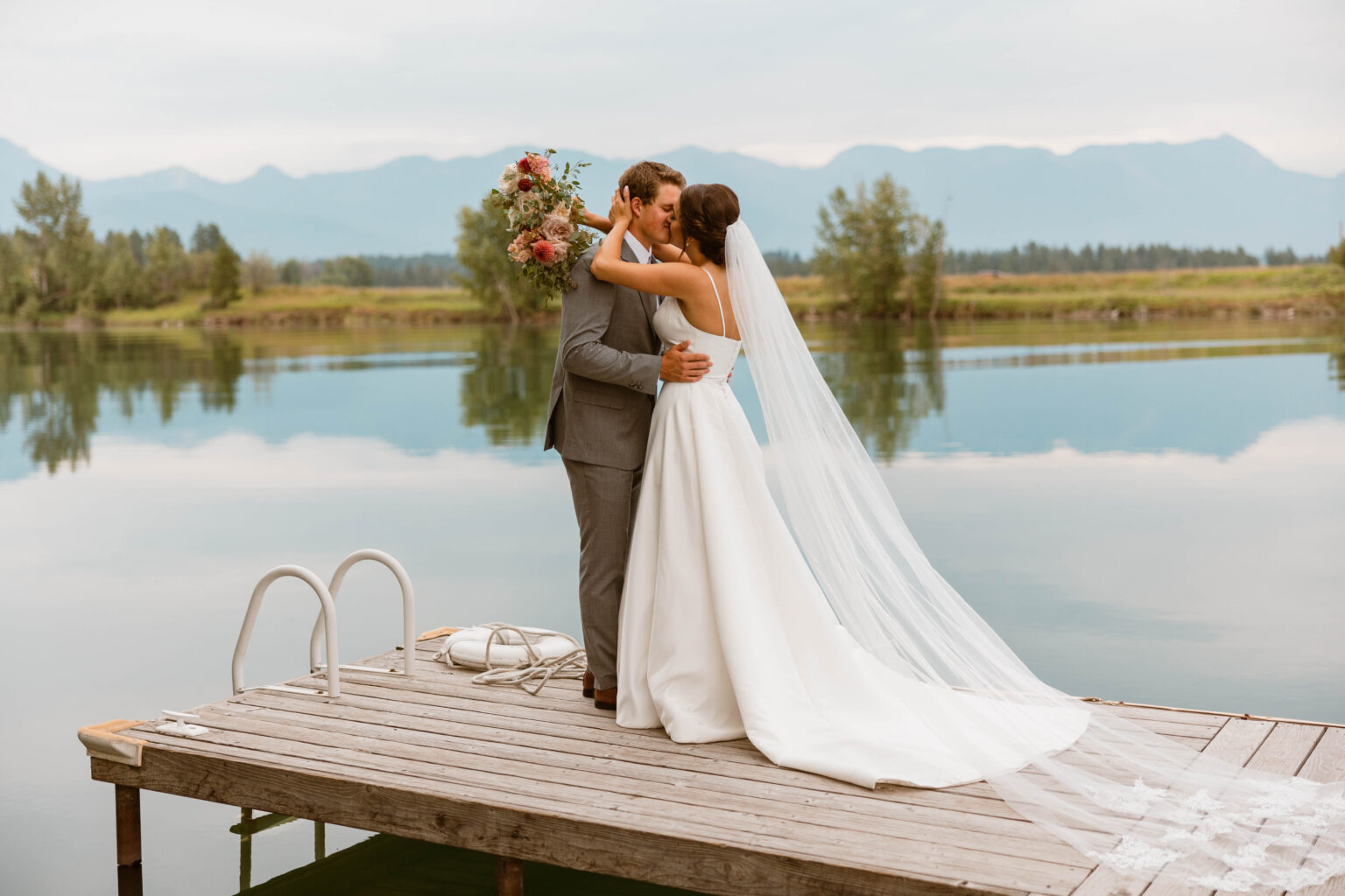 August Wedding at Diamond B Weddings in Kalispell Montana